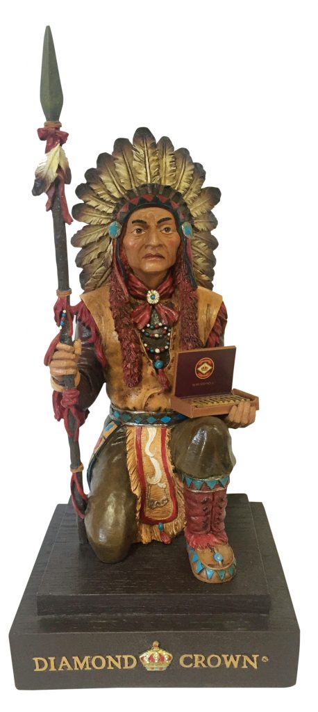 Diamond Crown Cigar Indian Statue - LM Cigars