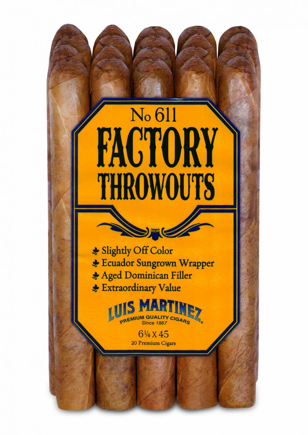 Luis Martinez No. 611 Factory Throwouts - LM Cigars